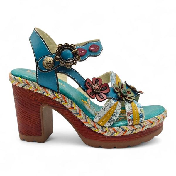 Laura Vita sandale sa remenom za gležanj na blok štiklu 6877