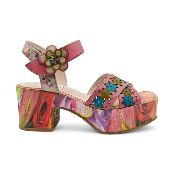 Laura Vita sandale sa remenom za gležanj na blok štiklu 6982